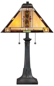 Quoizel QZ-NAVAJO-TL-VB - Stolní lampa Tiffany NAVAJO 2xE27/60W/230V