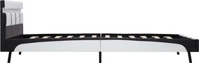 Rám postele s LED světlem bílý umělá kůže 140 x 200 cm 280299