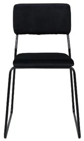 Kenth jídelní židle černý samet