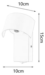 Brilagi - LED Nástěnná lampa VASTO LED/3W/230V bílá