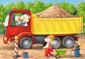 Ravensburger Zvířata na staveništi 2/4/6/8 dílků / od 2 let
