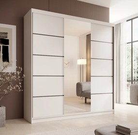 ADRK Furniture Posuvná skříň se zrcadlem Sonic 200 ADRK-SW-SON-W-200