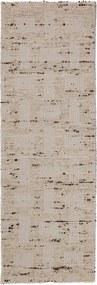 Ručně tkaný běhoun s příměsí vlny v přírodní barvě 80x230 cm Rova Blend – Flair Rugs