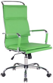 Kancelářská židle Sawston - umělá kůže | zelená