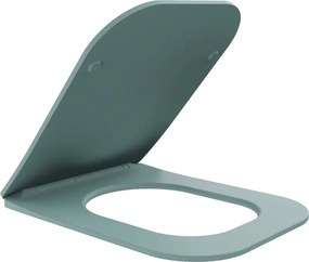 Mexen Teo pomalu klesající sedátko slim, duroplast, světle zelená matná - 39840048