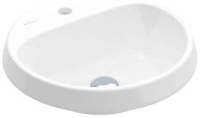 Villeroy & Boch Architectura - Umyvadlo zápustné, 45x45 cm, bez přepadu, otvor pro baterii, alpská bílá 5A654601