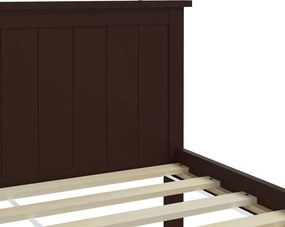 vidaXL Rám postele masivní borovice 90 x 200 cm [322195] Barva: tmavě hnědá