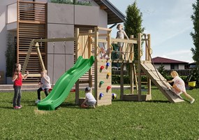 Marimex | Dětské hřiště Marimex Play Basic 010 + zelená skluzavka | 11640589
