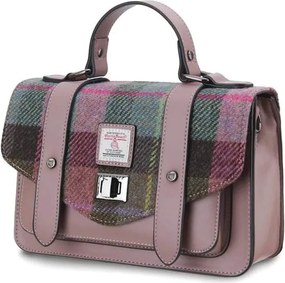 Kabelka The Medium Satchel Green Rose Pink Tartan - Islander