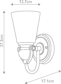 Elstead MAYFLOWER nástěnné světlo/rustikální bronz 1xE27