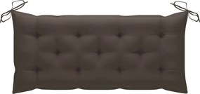 Skládací zahradní lavice s poduškou 118 cm bambus 3063872