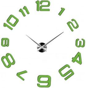 Moderní nalepovací nástěnné hodiny | 3D hodiny 12S053-Wanduhr HEU-