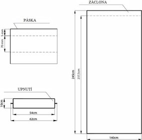 Závěs AmeliaHome Blackout 140x245 cm béžový
