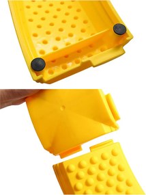 LEAN Toys Senzorická dráha balanční desky 16 ks protiskluzové spoje