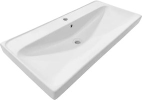 Nábytkové umyvadlo SAT Brevis 101x47,5 cm otvor pro baterii uprostřed SATBRE10046