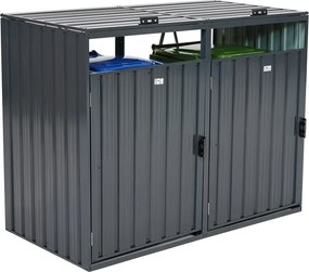 Kryt pro 2 120l nebo 240l odpadkové koše Alabama CoverTech antracitový