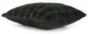 Polštář Stitched Bars Faux Fur PRESENT TIME 45 cm, černý polyester Present time PT3664