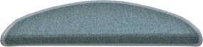 Schodové rohože 15 ks 56 x 17 x 3 cm mořsky modré půlkulaté 322362