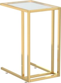 Stolek na notebook průhledný 50 x 35 x 65 cm tvrzené sklo 331645