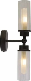 Searchlight 29982BK Dvojité nástěnné svítidlo IMPERIAL černé IP44