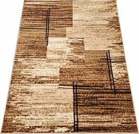 Kusový koberec 120x170 cm LUKEN obdélníkový - béžový / hnědý