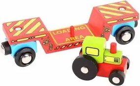 Bigjigs Rail Vagon s traktorem + 2 koleje / od 3 let