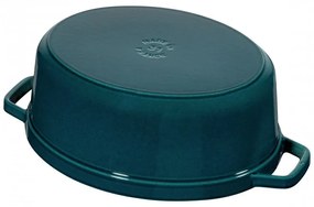 Staub Cocotte hrnec oválný s úchytem humra 31 cm/5,5 l mořská modř, 11773137