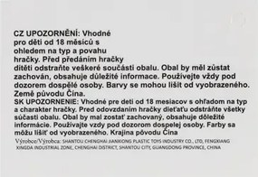 TEDDIES Sada na písek 4 ks / Lopatka, hrabičky, 2 formičky / Plast / V