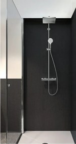 Hansgrohe Crometta E - Showerpipe 240 1jet EcoSmart 9 l/min s termostatem, chrom, HAN-27281000