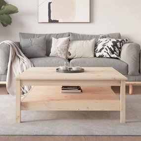 Konferenční stolek 100 x 100 x 40 cm masivní borové dřevo - Default Title