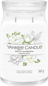 Yankee Candle vonná svíčka Signature ve skle velká White Gardenia 567g