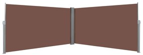 vidaXL Zatahovací boční markýza / zástěna 160 x 600 cm hnědá