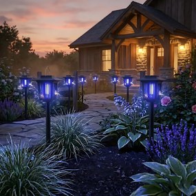 Bluegarden Bluegarden, LED solární lampa proti hmyzu 15x15x27 cm J-22, černá, OGR-02107
