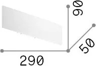 LED nástěnné svítidlo Ideal LUX Zig Zag 12W 3000K 179315