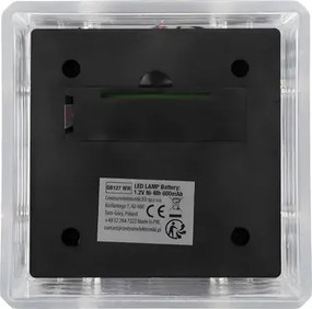 GreenBlue GB128 WW černá / Solární LED sloupkové svítidlo / 100x100 mm