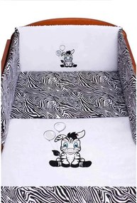 3-dílné ložní povlečení New Baby Zebra 100/135 bílo-černé