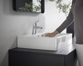 Hansgrohe Logis, páková umyvadlová baterie 70, s odtokovou soupravou Push-Open, chromová, 71077000