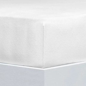 Florella Prostěradlo Solit Jersey Weiss, 90-100x200 cm