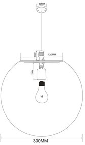 Maytoni Závěsné svítidlo ERDA, 1xE27, Ø 30 cm, IP54 Barva: Bílá