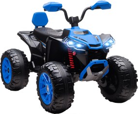 AIYAPLAY Dětský elektro quad, 24V elektrické vozidlo se 4 koly, světlomet, USB port, MP3 funkce, 6,5 km/h, 3-8 let 370-412V90BU
