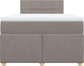 Box spring postel s matrací taupe 120x200 cm textil 3288951
