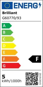 Brilliant G60770/93  Závěsné svítidlo METROPOLIS LED 26W kouřové sklo