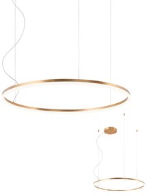 REDO Group 01-1915-DALI Orbit direct, závěsné kruhové svítidlo, 55W LED 4000K stmívatelné DALI, bronz, prům. 80cm