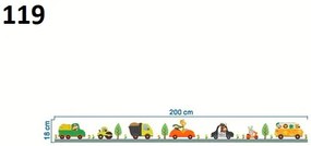 Samolepky na zeď - dopravní prostředky Motiv: 119 - silnice