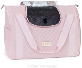 Muffin&Berry Cestovní taška pro psy Louisa růžová Velikost: S