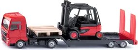 SIKU Auto tahač MAN + vysokozdvižný vozík Linde Forklift 1763 / 1:87 /