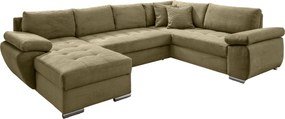 XXXLutz SEDACÍ SOUPRAVA, textil, olivově zelená Livetastic - Sedací soupravy - 002310003044
