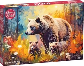 CHERRY PAZZI Puzzle Společně v divočině / 1000 dílků / 70 × 50 cm