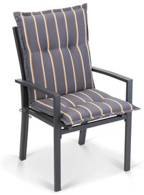 Prato, čalouněná podložka, podložka na židli, podložka na nižší polohovací křeslo, na zahradní židli, polyester, 50 x 100 x 8 cm, 2 x sedák