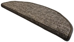 Vopi Nášlapy na schody Alassio hnědé půlkruh, samolepící - 24x65 půlkruh (rozměr včetně ohybu)